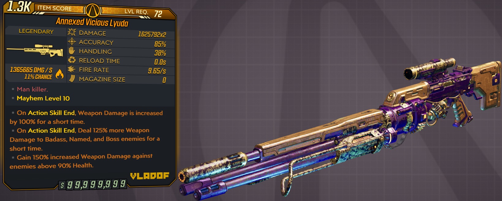 Buy ⭐[PC/XB/PS] M10/L72 - LYUDA in BORDERLANDS 3 Items - Offer #2323728440