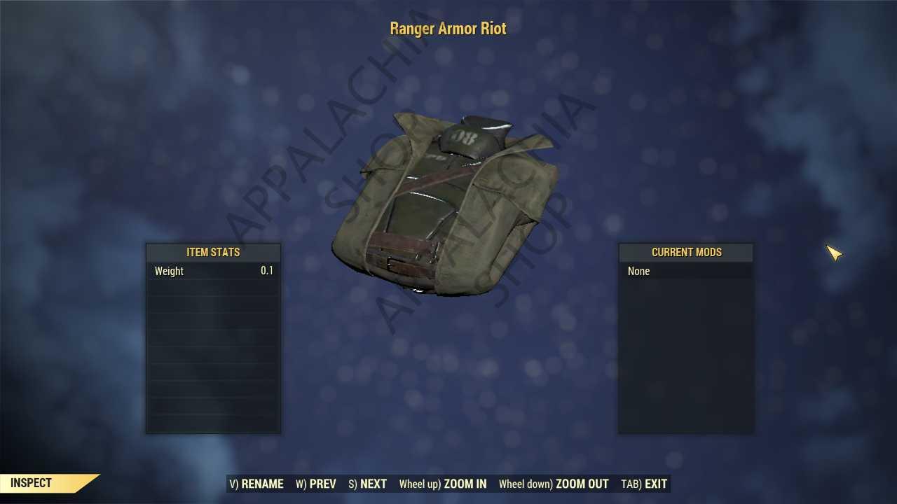 Buy Ranger Armor Riot [Dev Outfit in FALLOUT 76 Items - Offer #2527033636