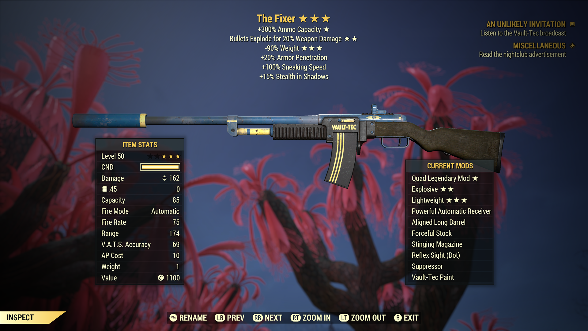 Buy [XBOX] Quad Explosive The Fixe in FALLOUT 76 Items - Offer #2425483983