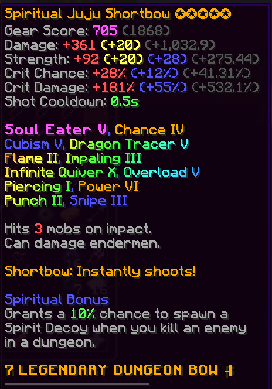 Buy MAXED LEGENDARY SPIRITUAL JUJU in MINECRAFT: HYPIXEL Items - Offer ...