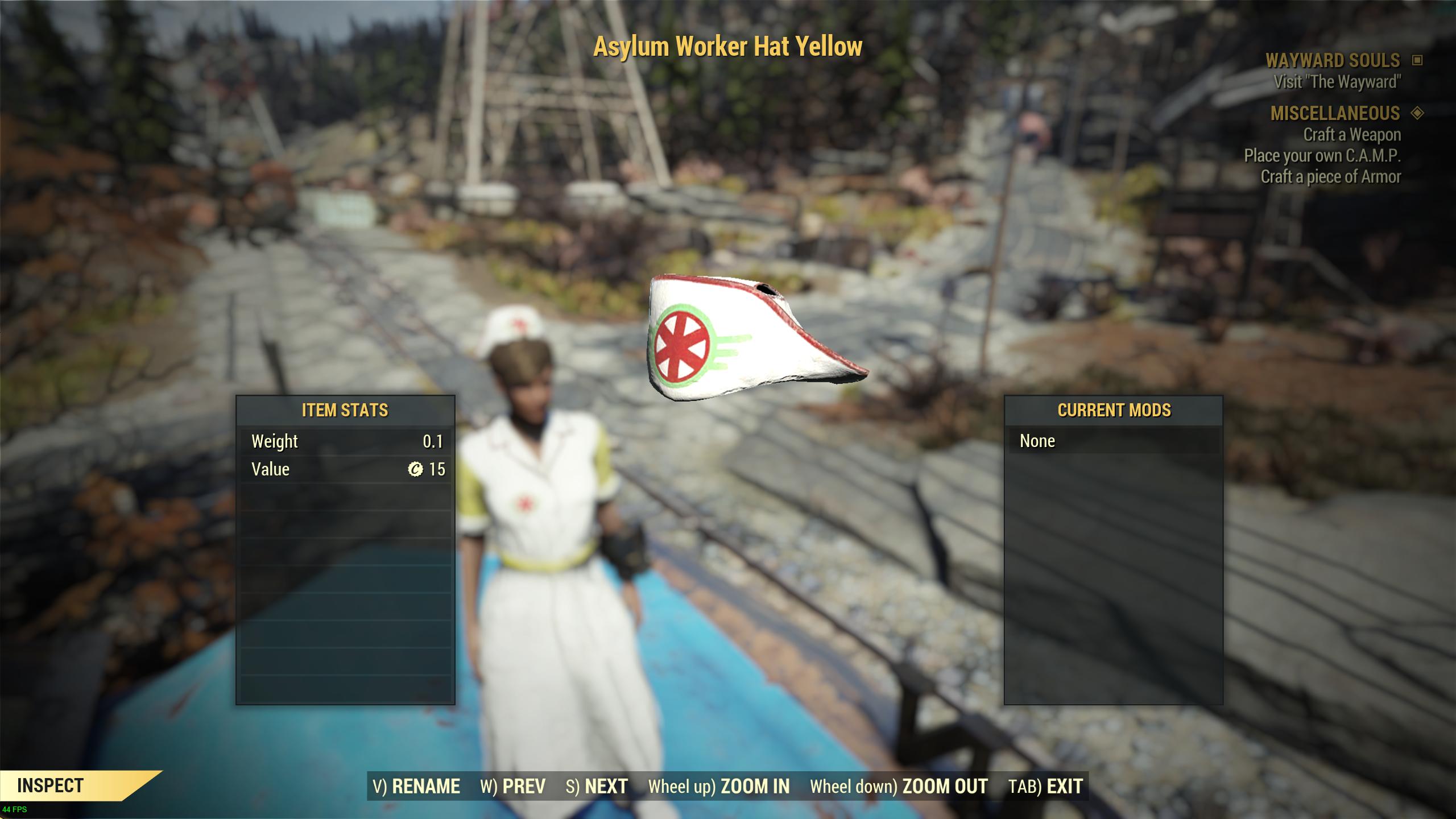 Buy Asylum Worker Uniform Yellow + in FALLOUT 76 Items - Offer #2526092885
