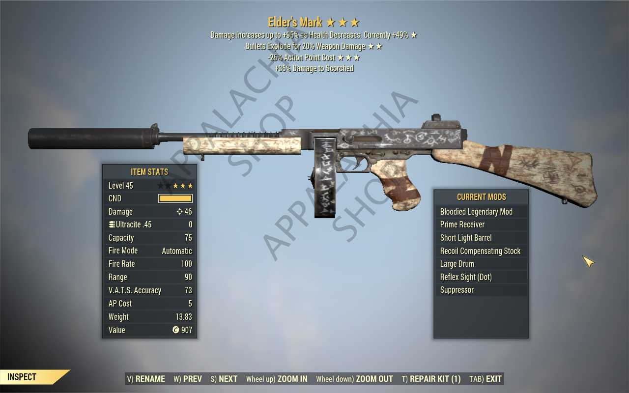 Buy Bloodied Explosive Elder's Mar in FALLOUT 76 Items - Offer #2530226136