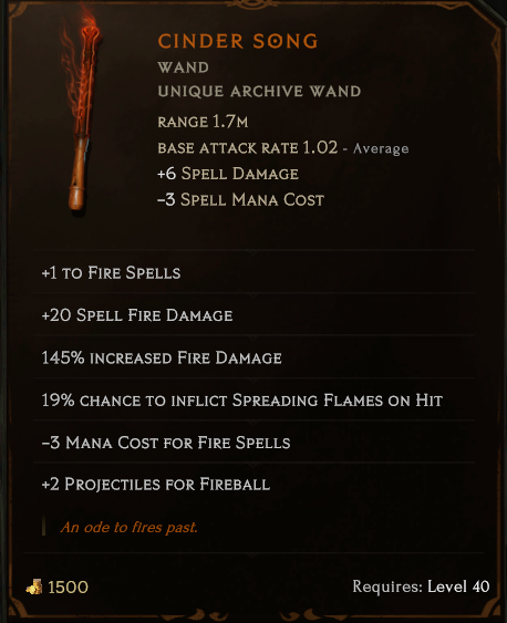 Buy Cinder Song - Gifting or Trade in LAST EPOCH Items - Offer #2419759227