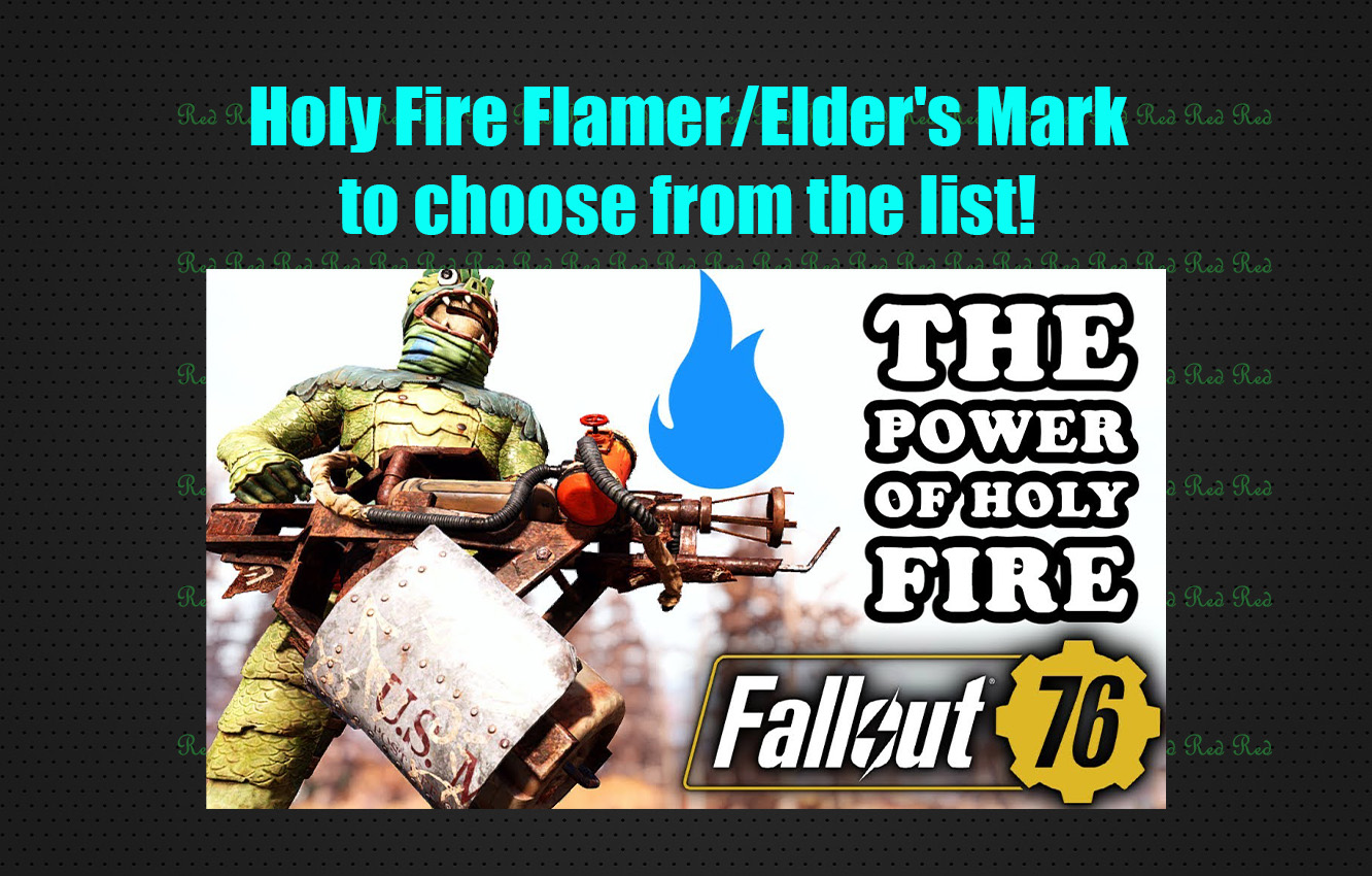 Buy Best Holy Fire Flamer / Elder' in FALLOUT 76 Items - Offer #2419365412