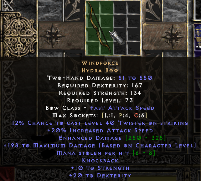 Buy Windforce Bow - PD2 Season 11 in PROJECT DIABLO 2 Items - Offer ...