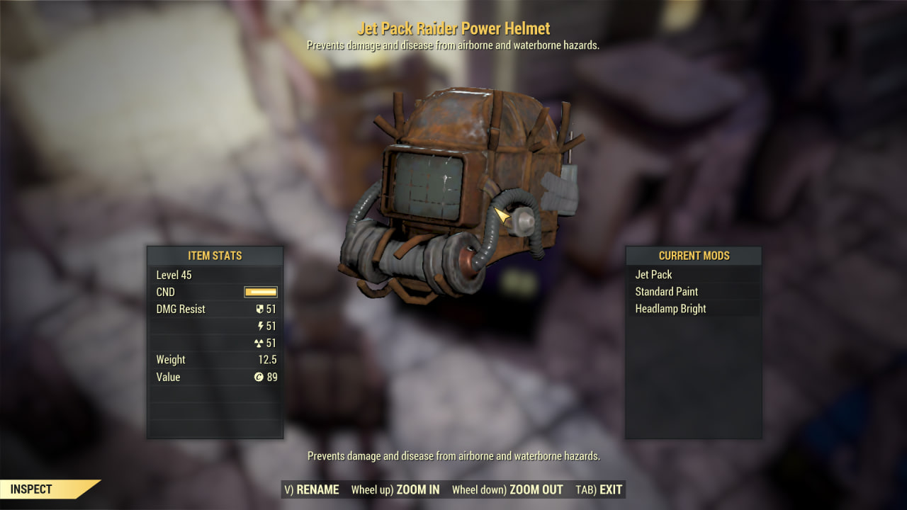 Buy Jet Pack Raider Power Helmet in FALLOUT 76 Items - Offer #2334397292