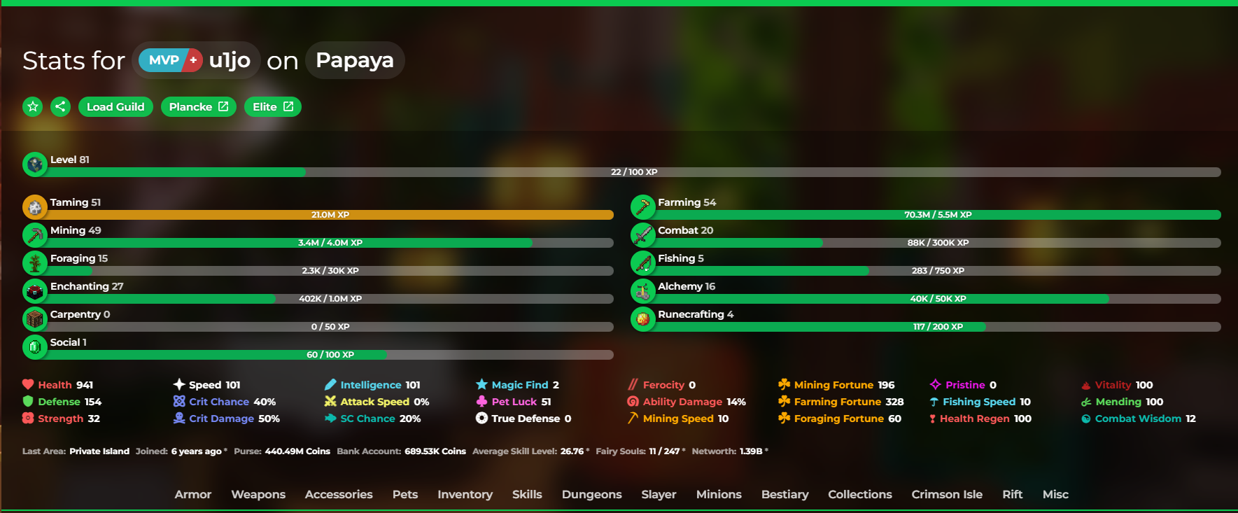 Buy ⚡MVP+ RANK |1.39B NW | 81.0 in MINECRAFT: HYPIXEL Accounts - Offer ...