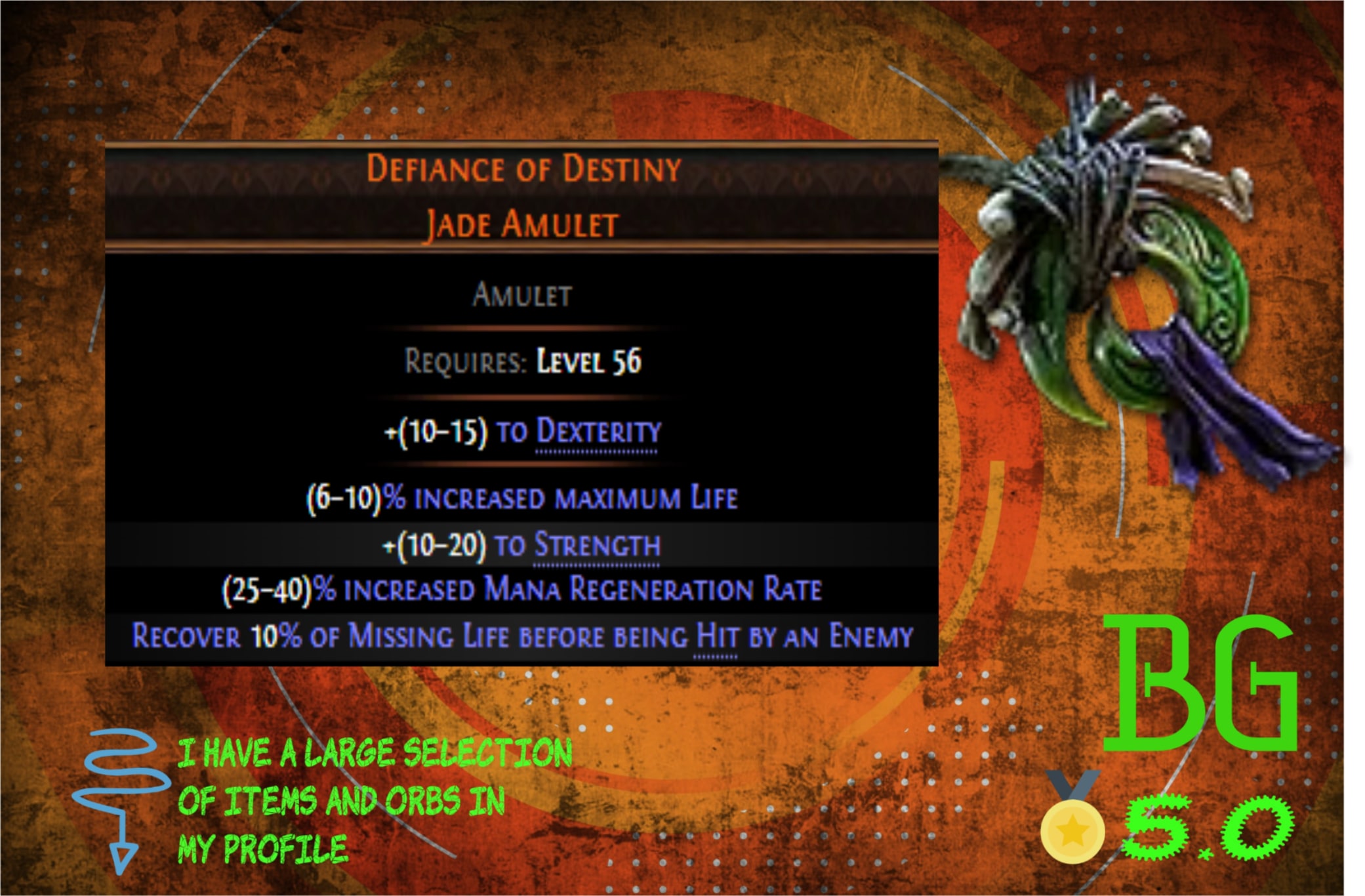 Buy ⏩10% Max Life⏪ Defiance in PATH OF EXILE 2 Items - Offer #2516193727