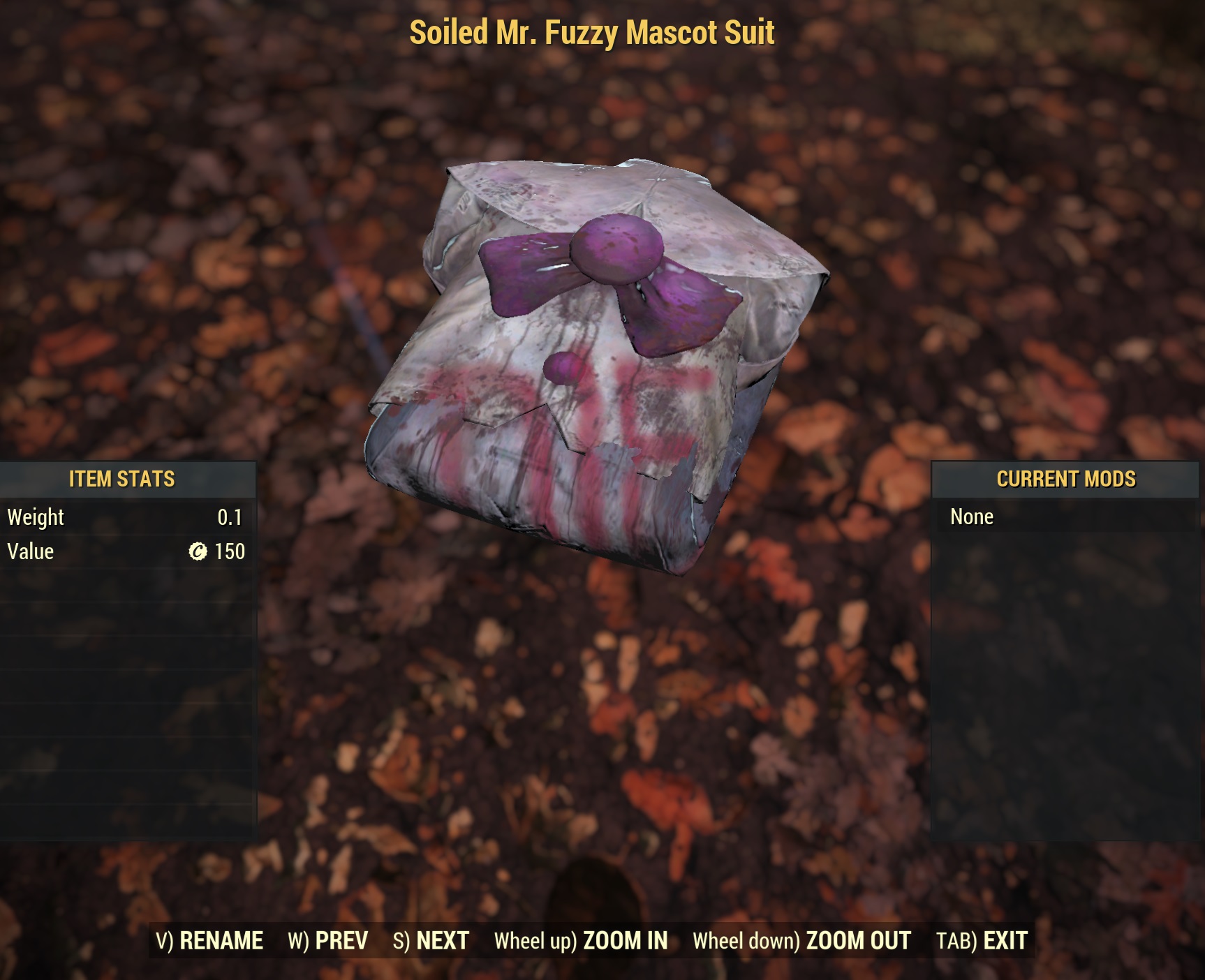 Buy Spoiled Mr. Fuzzy Mascot Head in FALLOUT 76 Items - Offer #2517681421