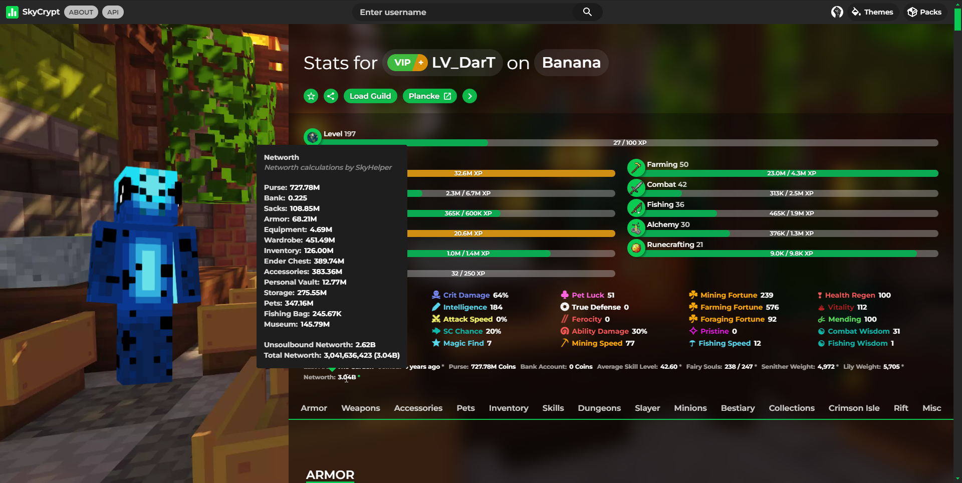 Buy ☀️ VIP+ RANK | NETWORTH 3B in MINECRAFT: HYPIXEL Accounts - Offer ...