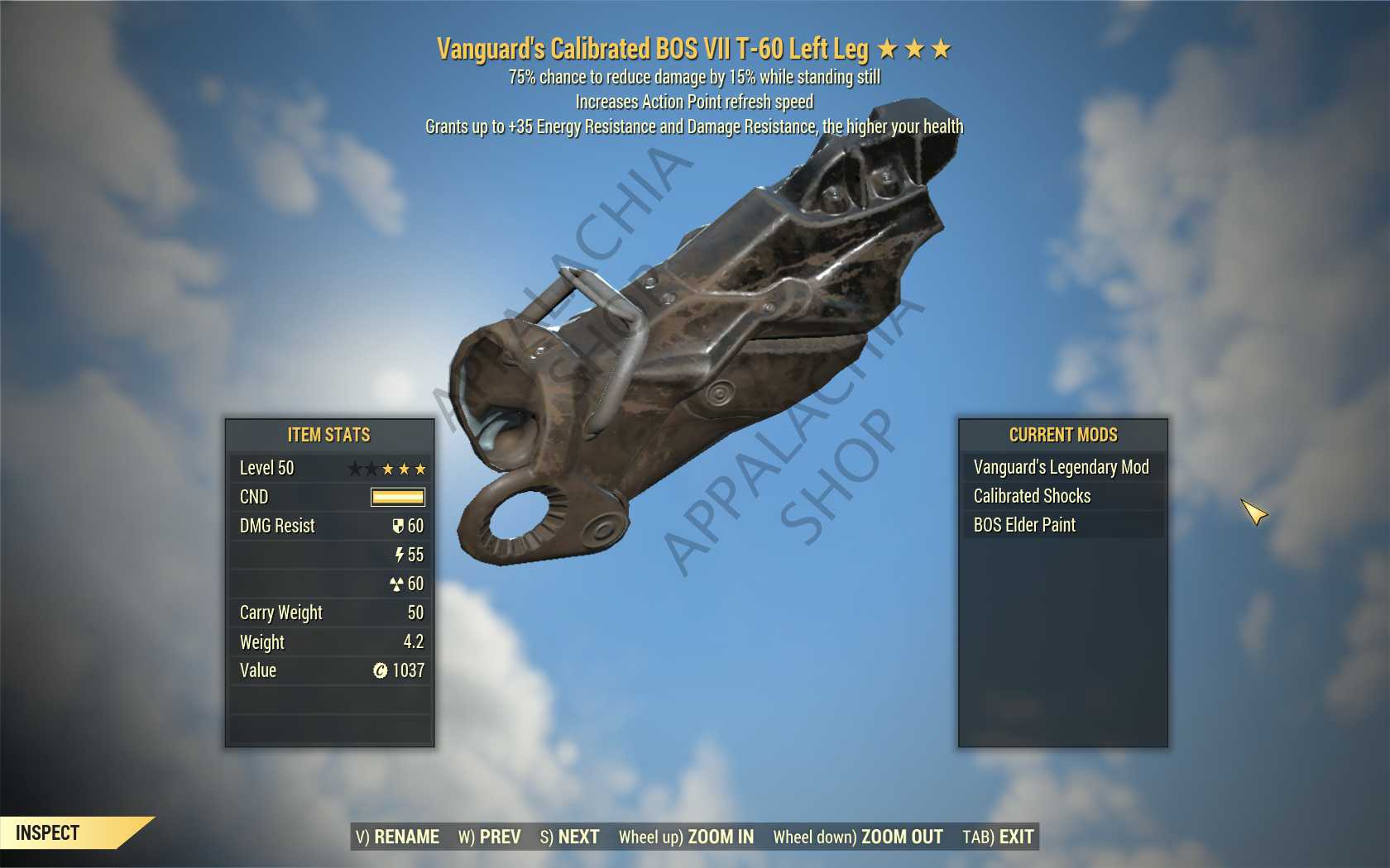 Buy Vanguard's T-60 Sentinel Power in FALLOUT 76 Items - Offer #2525432429