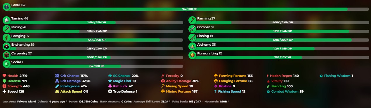 Buy [VIP] - 162LVL SB, 1.9B NW, in MINECRAFT: HYPIXEL Accounts - Offer ...