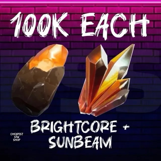 Buy Fortnite stw 100k Brightcore & in FORTNITE Items - Offer #2517885630