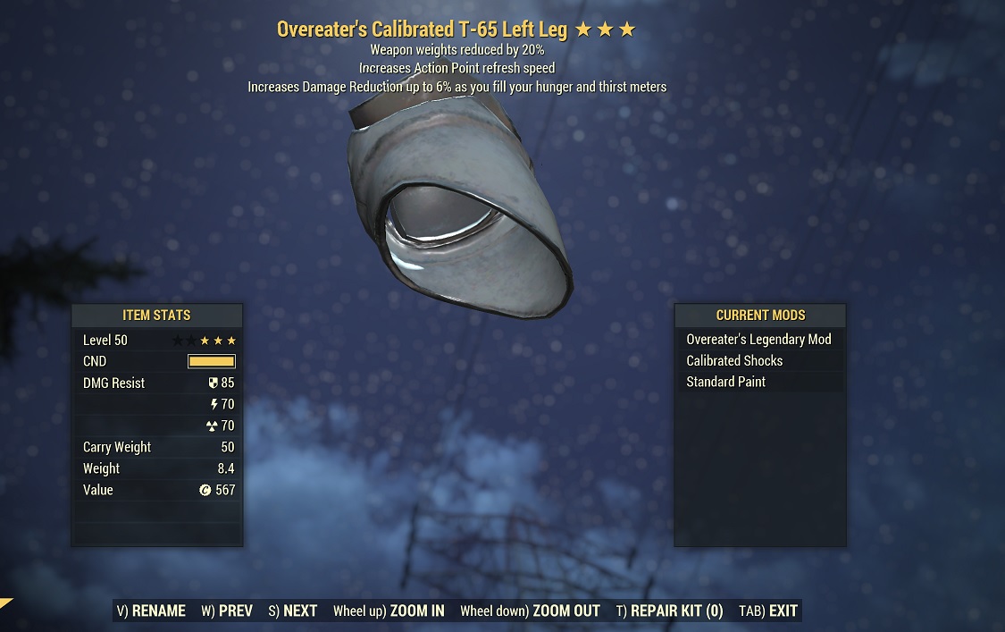 Buy ★★★ Overeaters Weapon We in FALLOUT 76 Items - Offer #2316069730