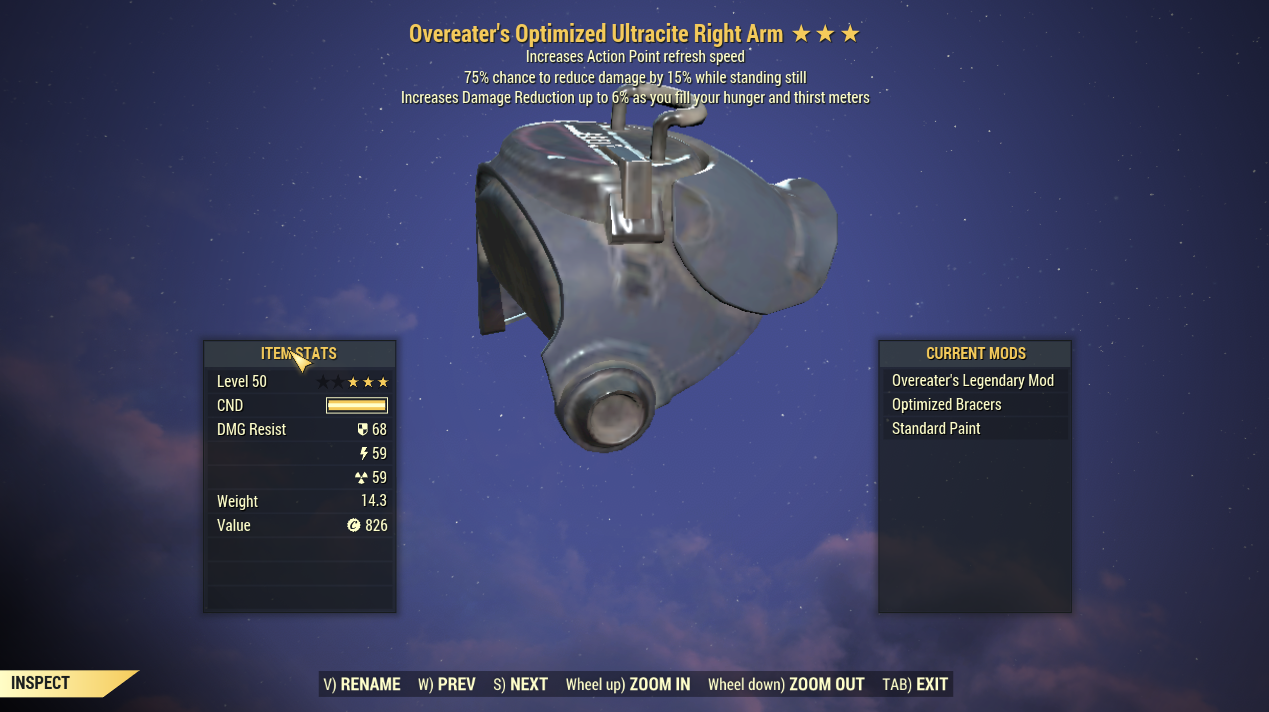 Buy Overeater's Sentinel Ultracite in FALLOUT 76 Items - Offer #2432086458