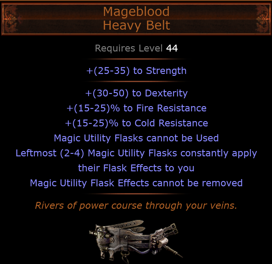 Buy Mageblood, Heavy Belt Non Corr in PATH OF EXILE Items - Offer ...