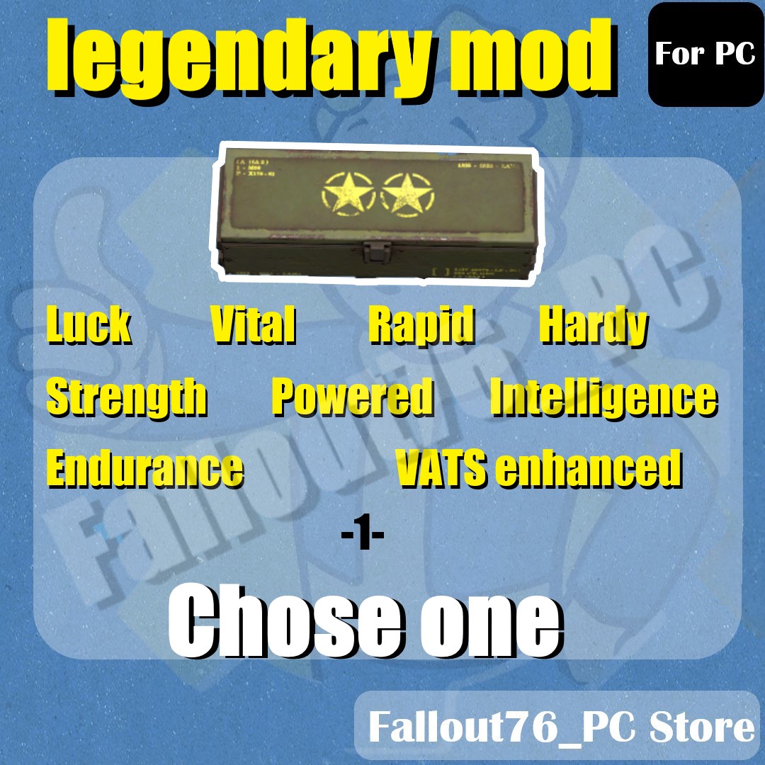 Buy any 1-4 mod box in FALLOUT 76 Items - Offer #261598383