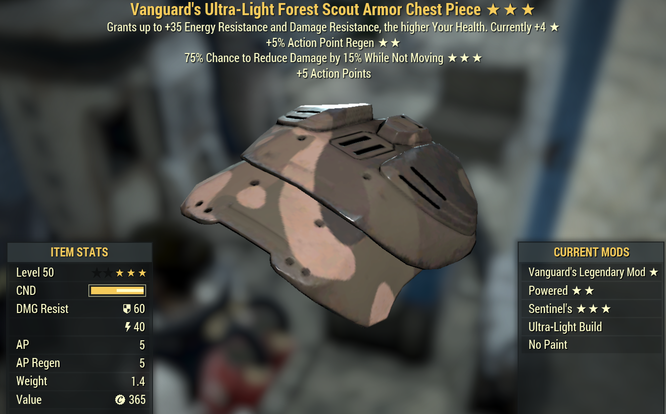 Buy Forest Scout Armor [Full Set] in FALLOUT 76 Items - Offer #243936908