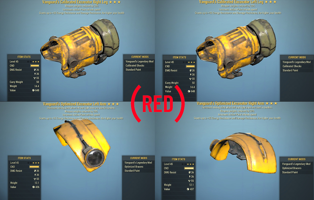 Buy Excavator Vanguard's [Full SeT in FALLOUT 76 Items - Offer #2530455052