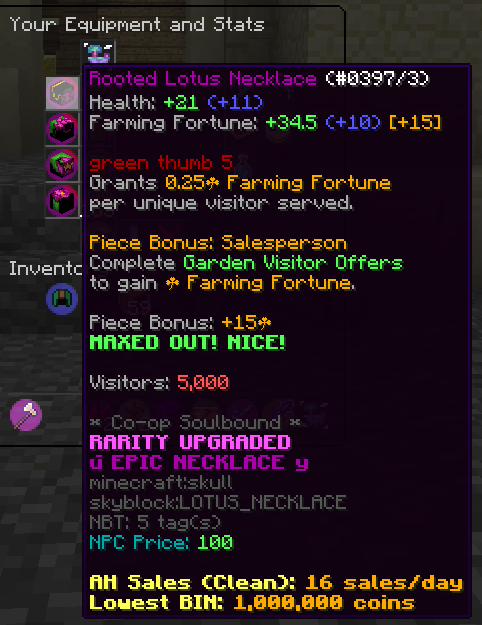 Buy BEST FARM ACCS EPIC Rooted GRE in MINECRAFT: HYPIXEL Items - Offer ...