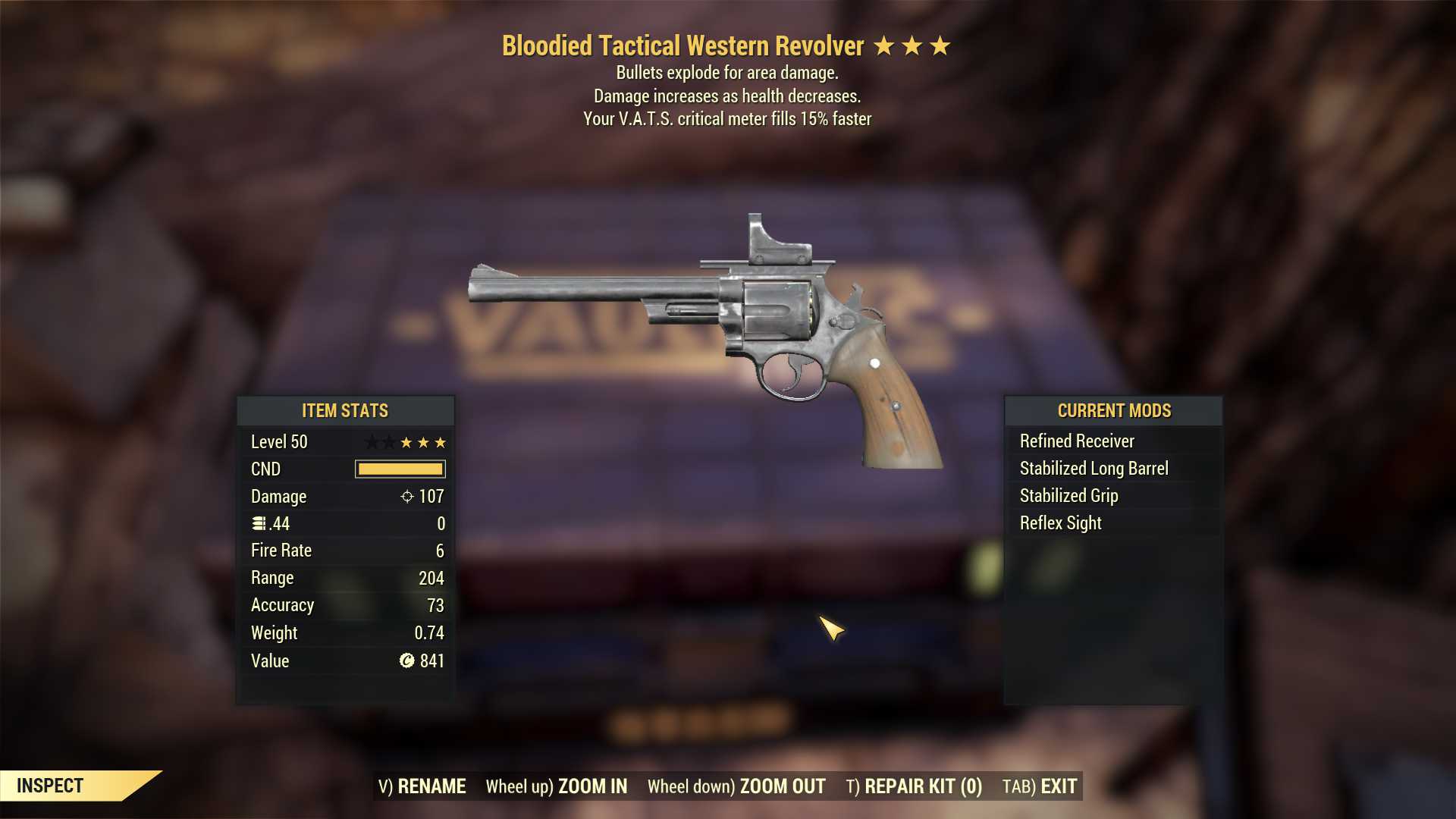 Buy Bloodied Explosive Western Rev in FALLOUT 76 Items - Offer #2410344750