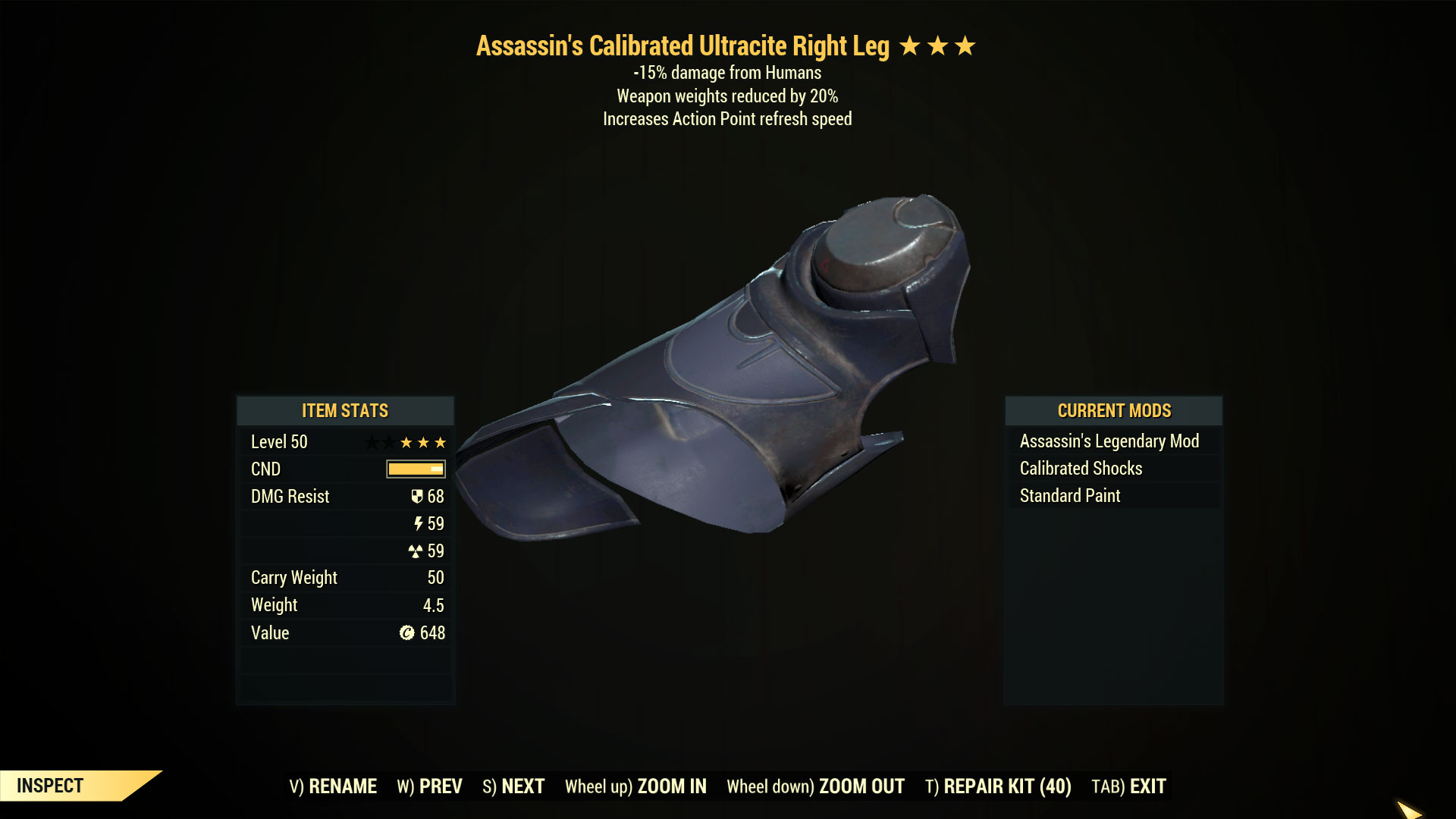 Buy Assassin's Ultracite PA (Weapo in FALLOUT 76 Items - Offer #2616931172