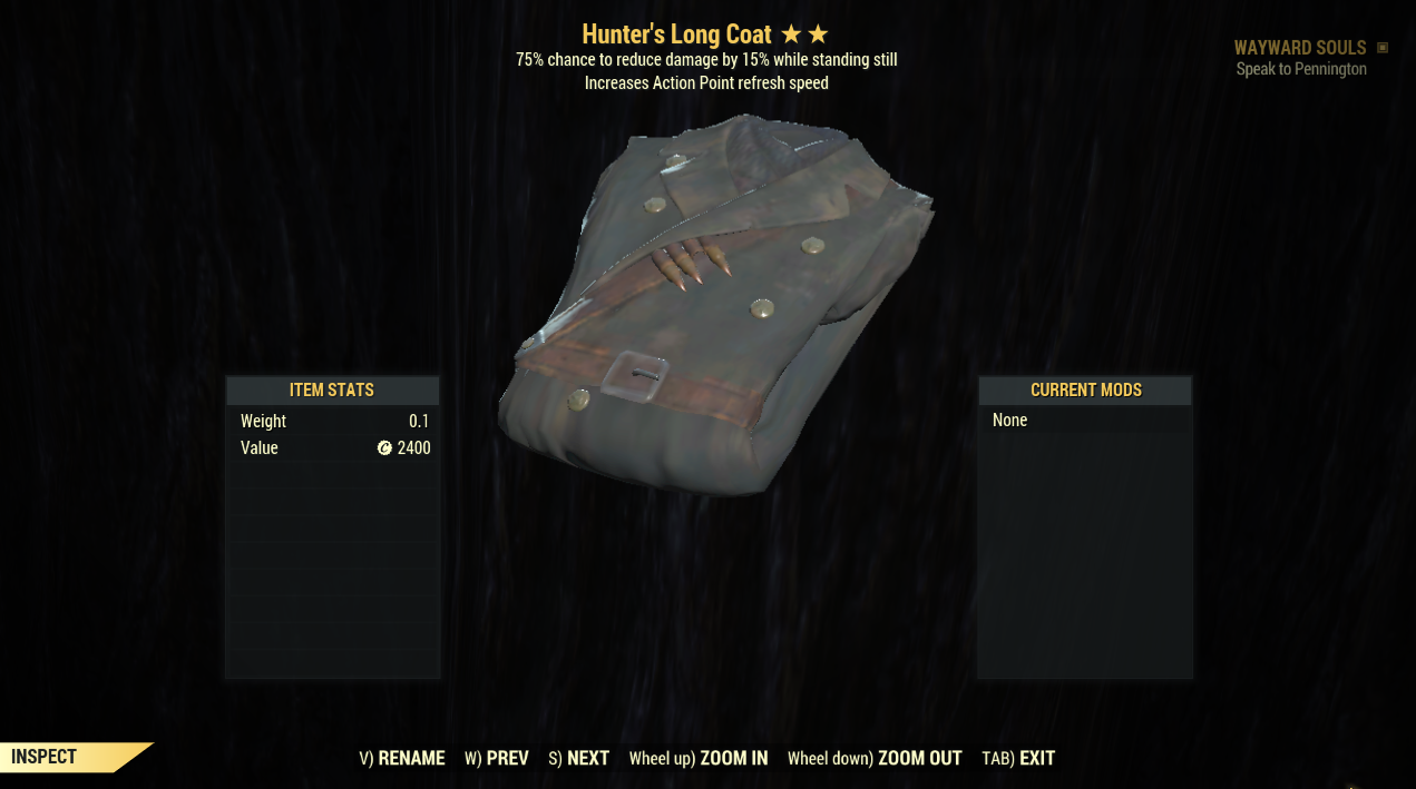 Buy Hunter's Long Coat [15% reduce in FALLOUT 76 Items - Offer #2425821101