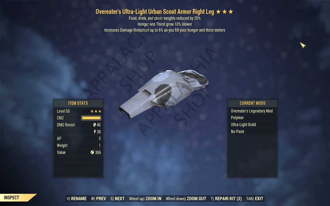 Buy [OE HUNG FDCWR]Overeater's Foo in FALLOUT 76 Items - Offer #2530272281