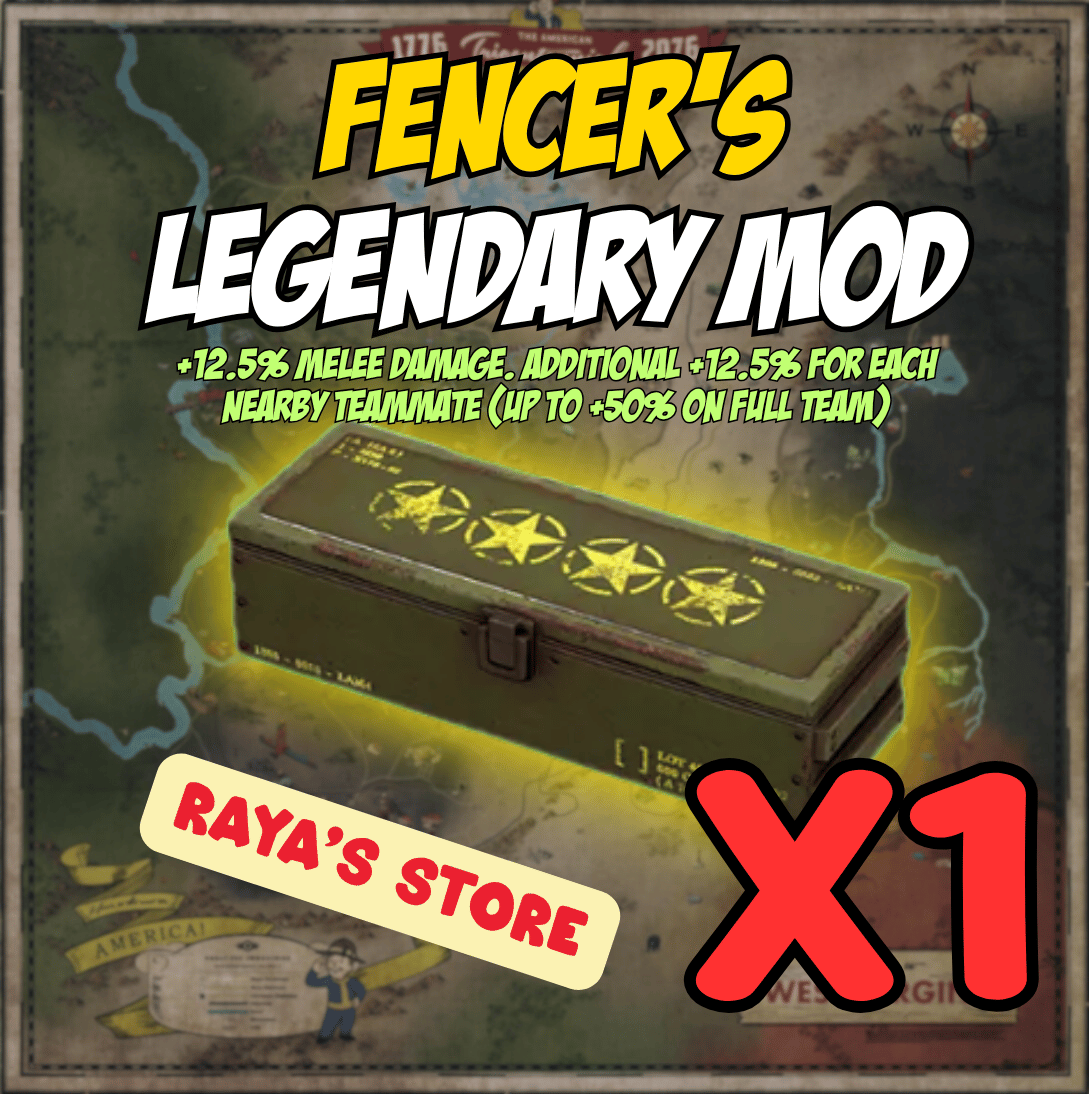 Buy Fencer's Legendary mod | Fence in FALLOUT 76 Items - Offer #2531476402