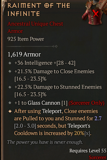 Buy SORCERESS CHEST RAIMENT OF THE in DIABLO 4 Items - Offer #2418849913