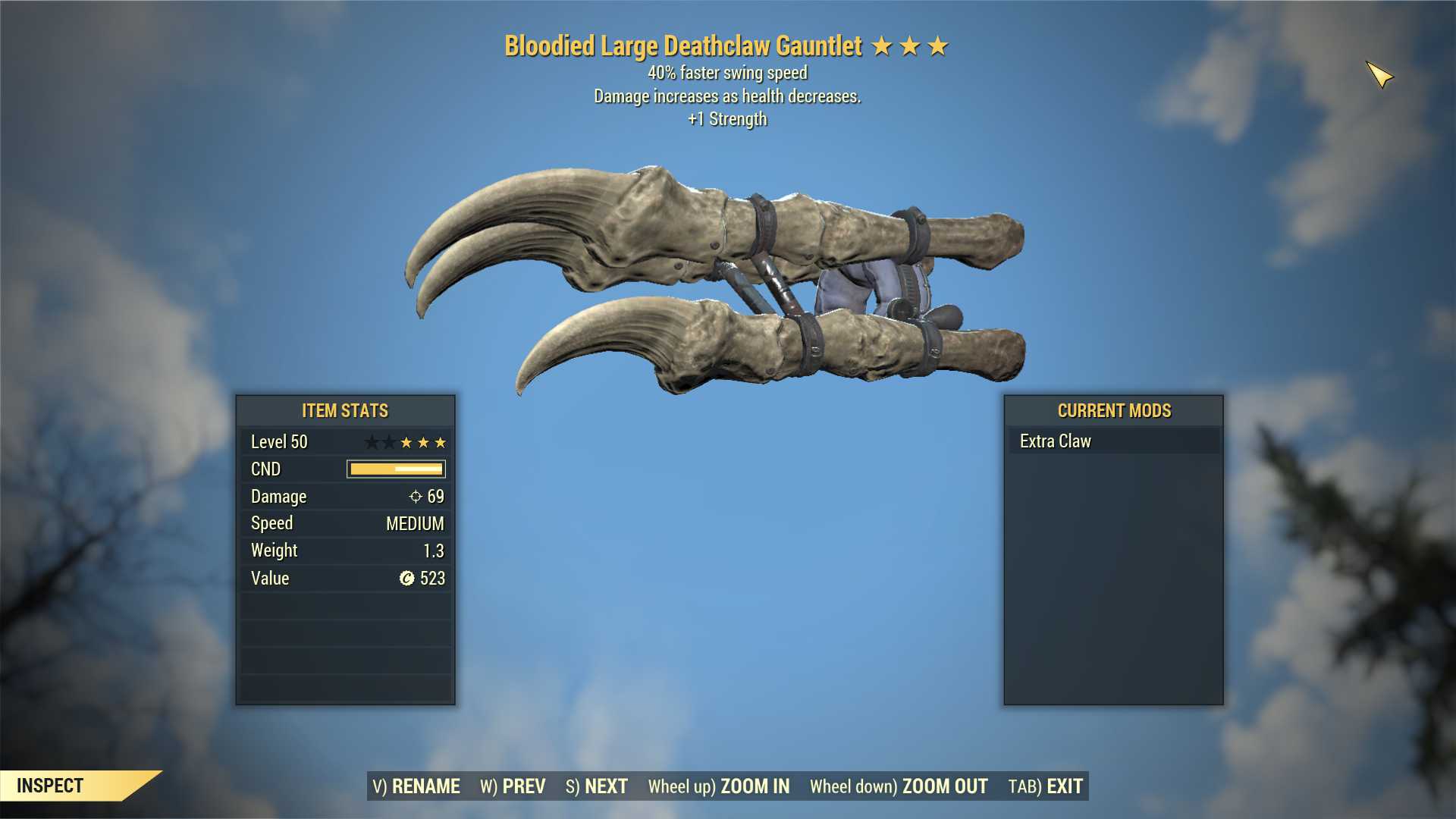 Buy Bloodied Deathclaw Gauntlet (4 in FALLOUT 76 Items - Offer #2420132780