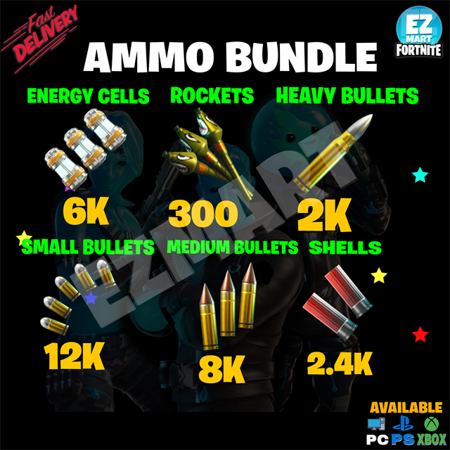Buy Ammo Bundle - Energy cell, Exp in FORTNITE Items - Offer #251214769