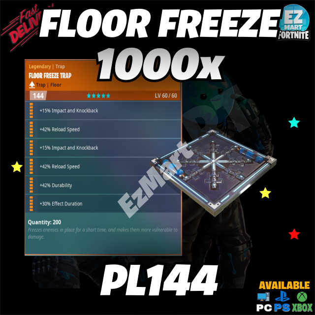 Buy 1,000x Floor Freeze PL144 Trap in FORTNITE Items - Offer #254521733