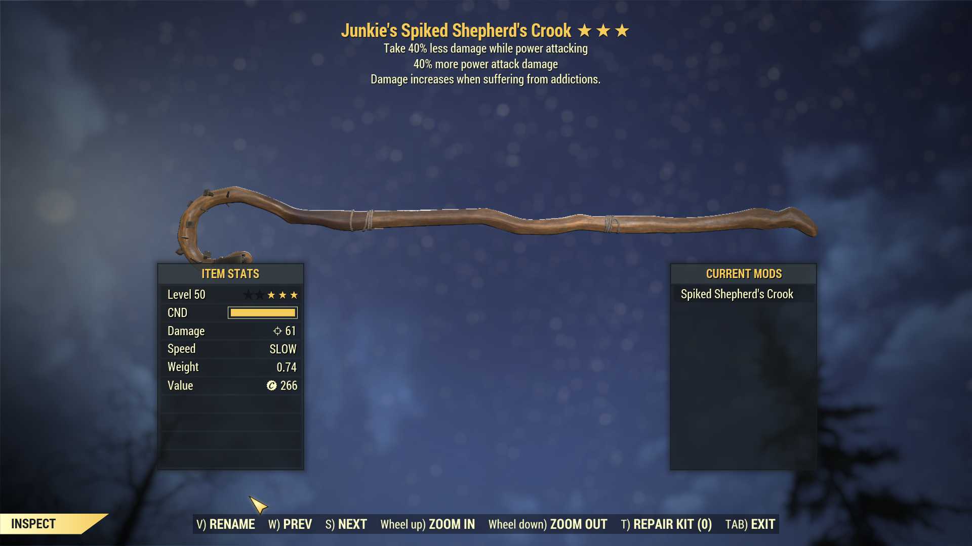 Buy Junkie's Shepherd's Crook (+40 in FALLOUT 76 Items - Offer #2420144398