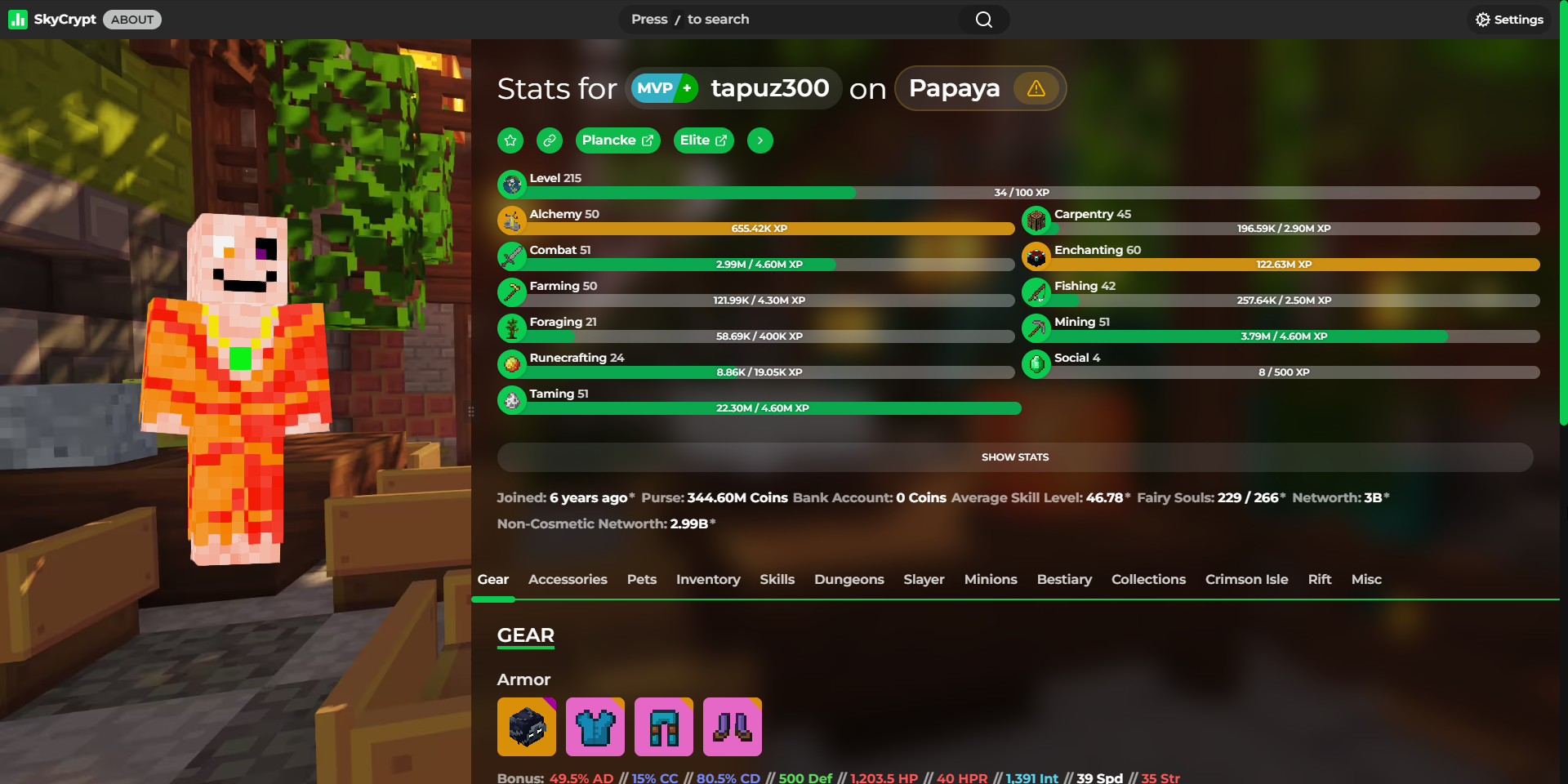 Buy ☀️ MVP+ RANK | NETWORTH 3B in MINECRAFT: HYPIXEL Accounts - Offer ...