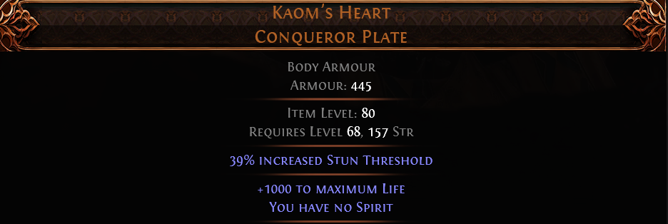 Buy DAWN OF THE HUNT Kaom's Heart in PATH OF EXILE 2 Items - Offer ...