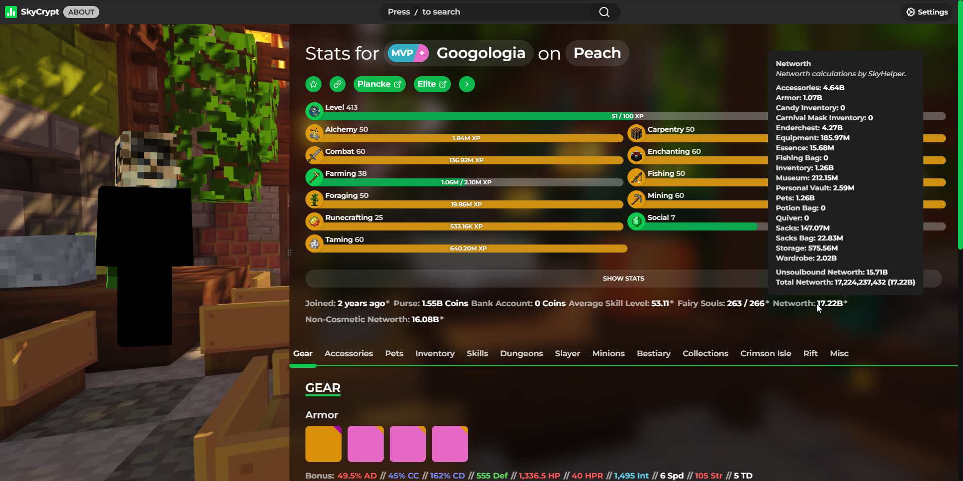 Buy ️ MVP+ RANK | NETWORTH 17 in MINECRAFT: HYPIXEL Accounts - Offer ...