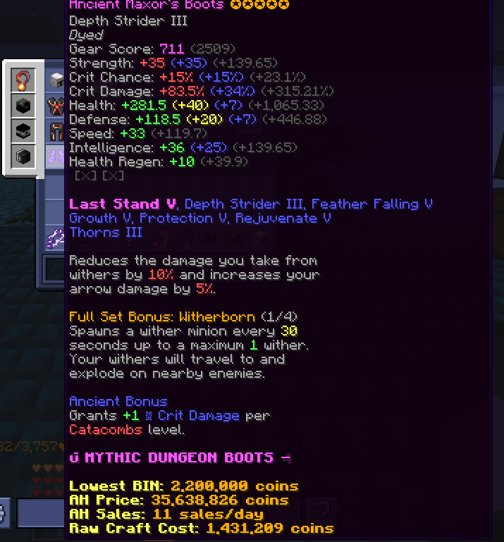 Buy BEST LATE GAME SET TERMINATOR! in MINECRAFT: HYPIXEL Items - Offer ...