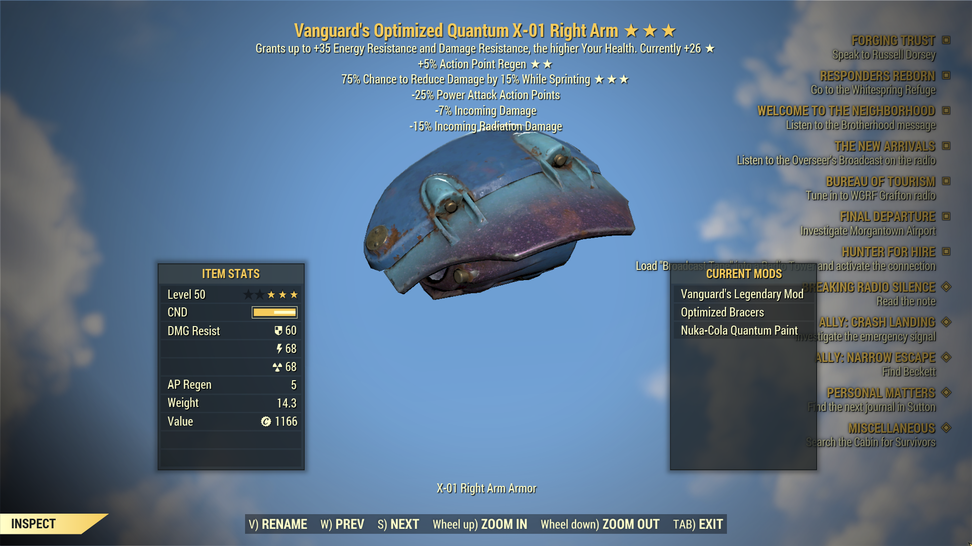 Buy Vanguard's Cavalier X-01 Power in FALLOUT 76 Items - Offer #2526961130