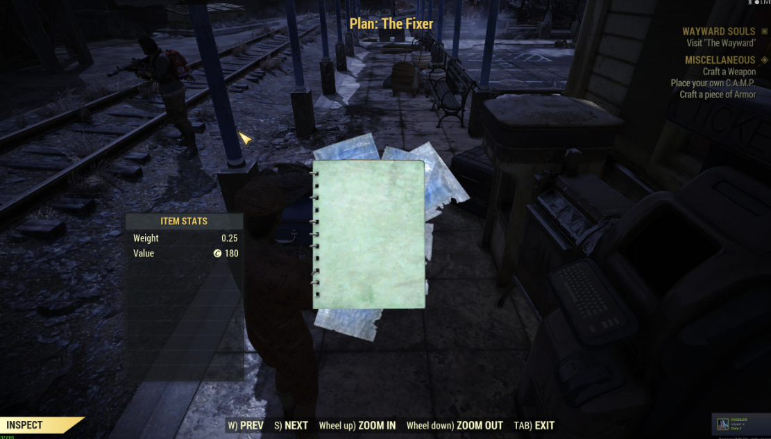 Buy Plan: The Fixer in FALLOUT 76 Items - Offer #2514479148