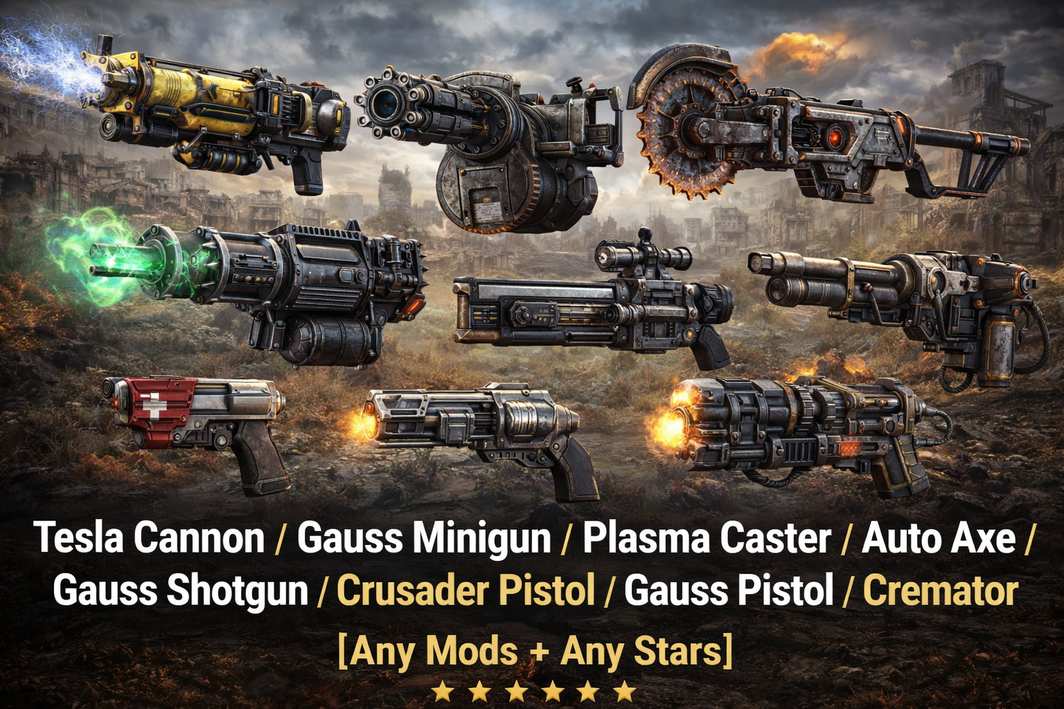 Buy Gauss Minigun/Tesla Cannon/Pla in FALLOUT 76 Items - Offer #261665377