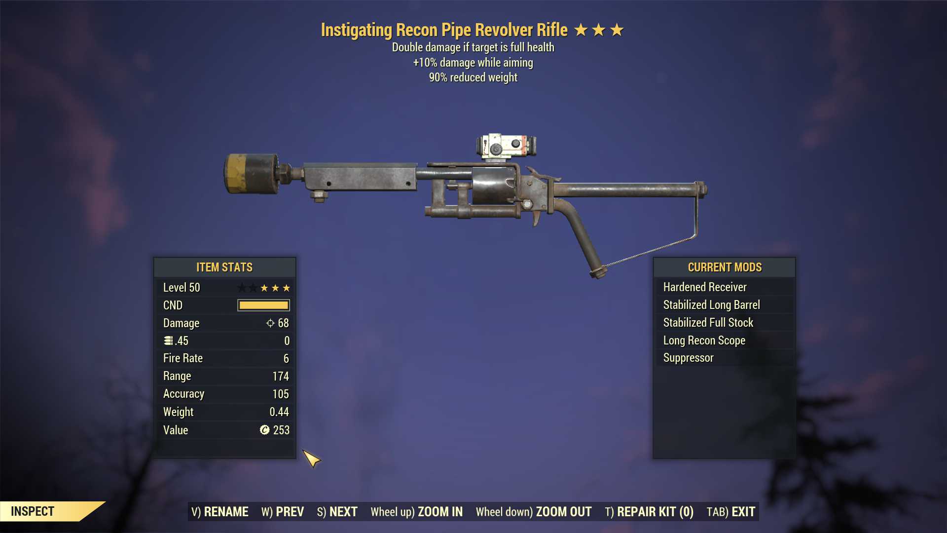 Buy Instigating Pipe Revolver (+25 in FALLOUT 76 Items - Offer #2420142629