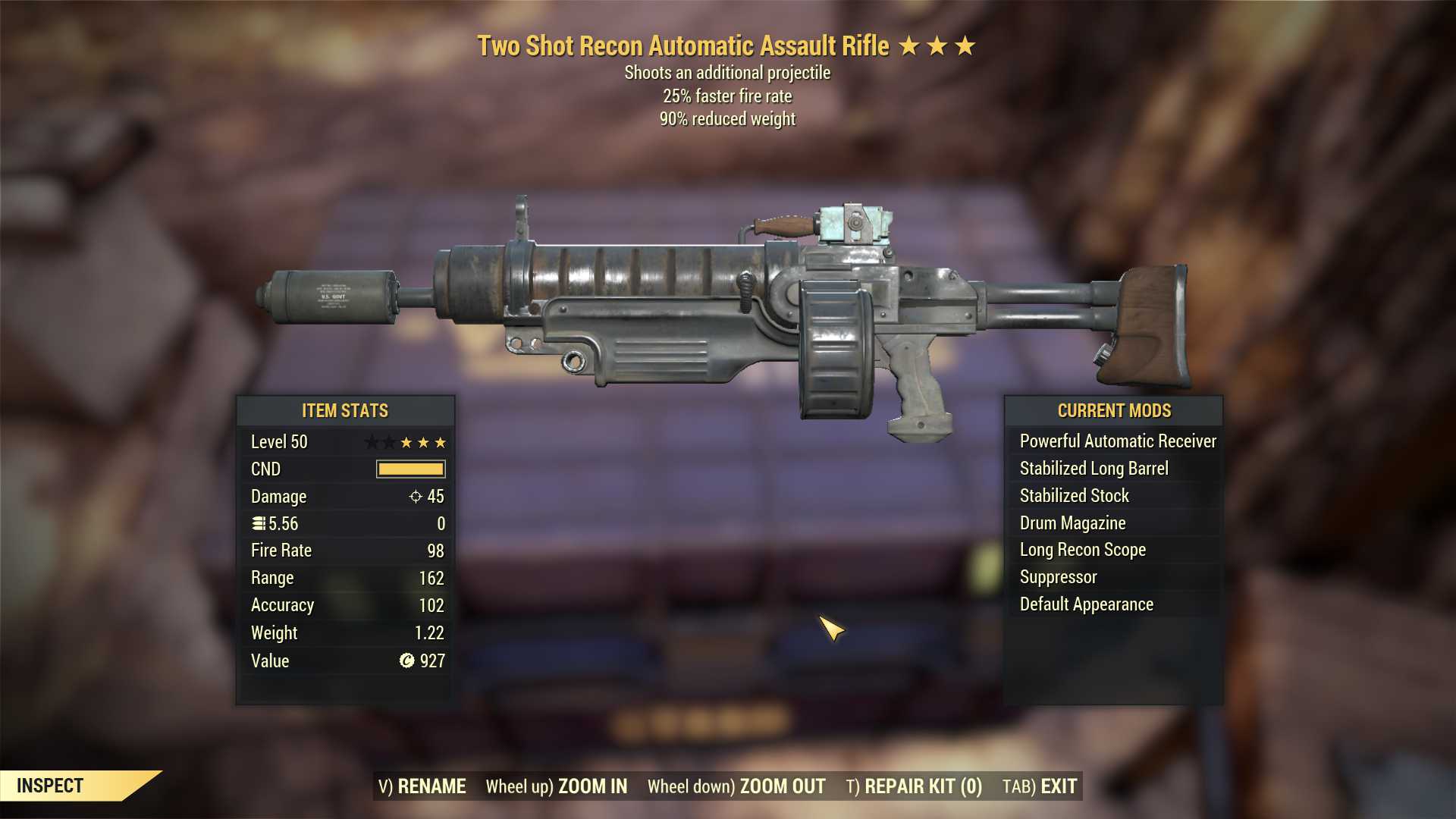 Buy Two Shot Assault Rifle (25% fa in FALLOUT 76 Items - Offer #2420146391