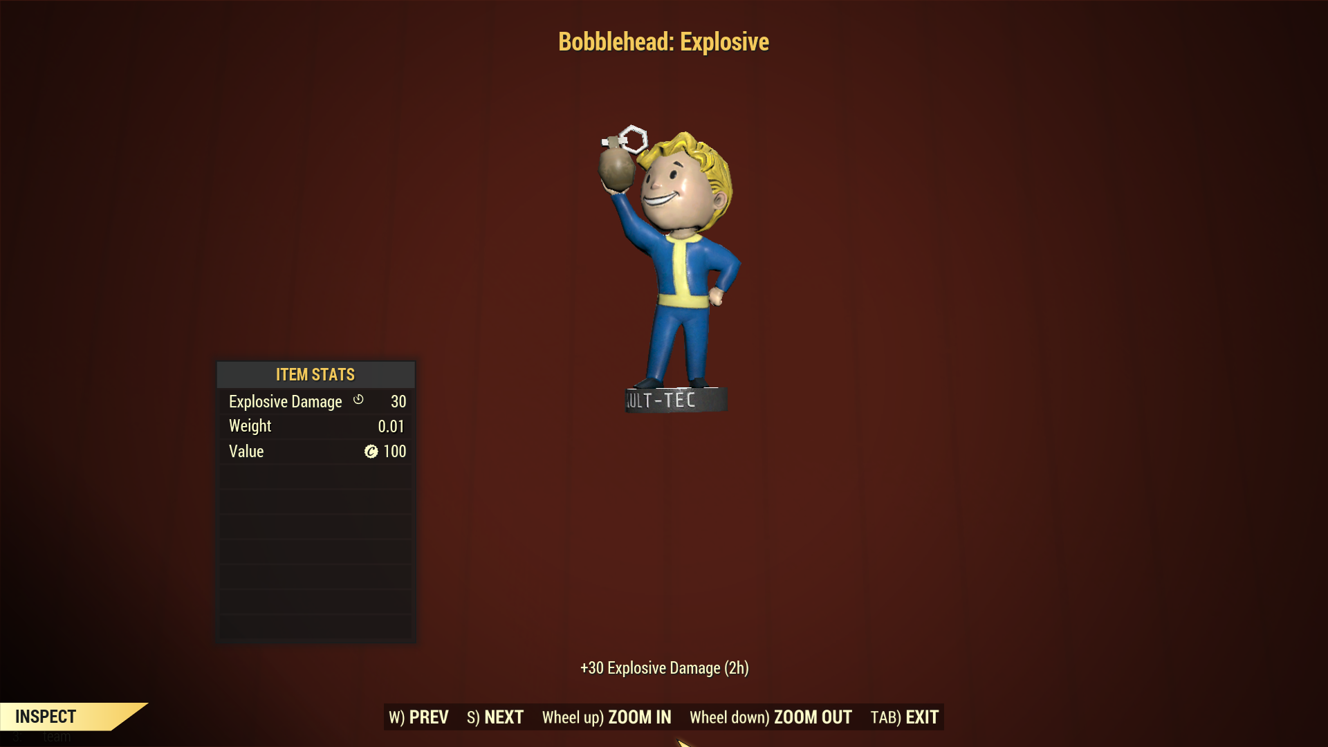 Buy Bobblehead: Explosive x1000 (+ in FALLOUT 76 Items - Offer #259811454
