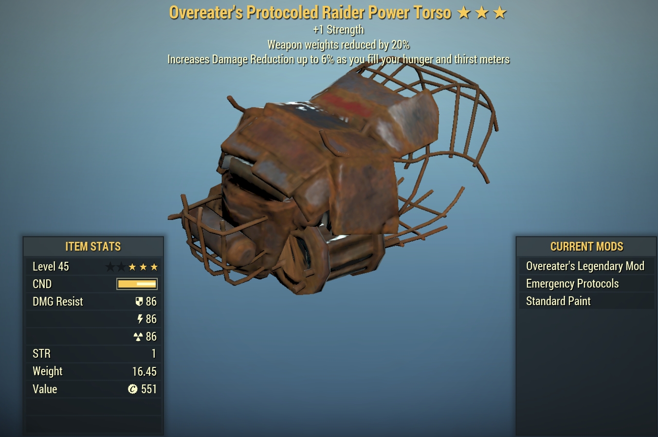 Buy Raider Overeater's [Full SeT] in FALLOUT 76 Items - Offer #2419369151