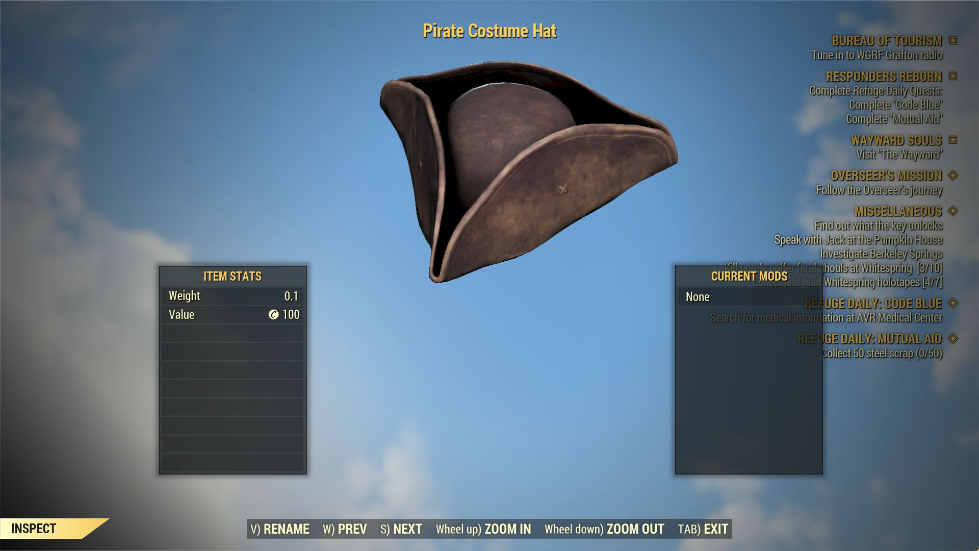 Buy Pirate Costume & Hat 2in1 in FALLOUT 76 Items - Offer #2519432461