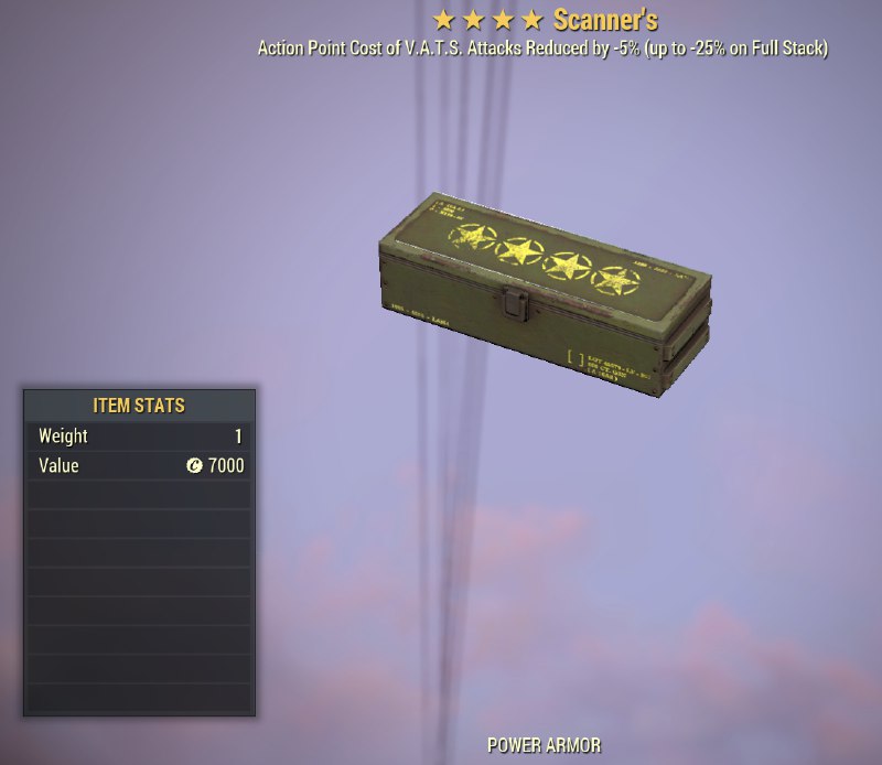 Buy Scanner's [4 Star Mod Box] in FALLOUT 76 Items - Offer #2518637497