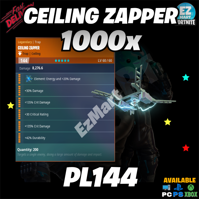 Buy 1,000x Ceiling Zapper PL144 Tr in FORTNITE Items - Offer #251241334
