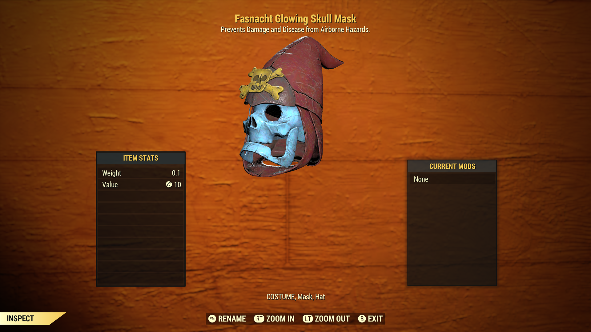 Buy [XBOX] Fasnacht Glowing Skull in FALLOUT 76 Items - Offer #2534761224