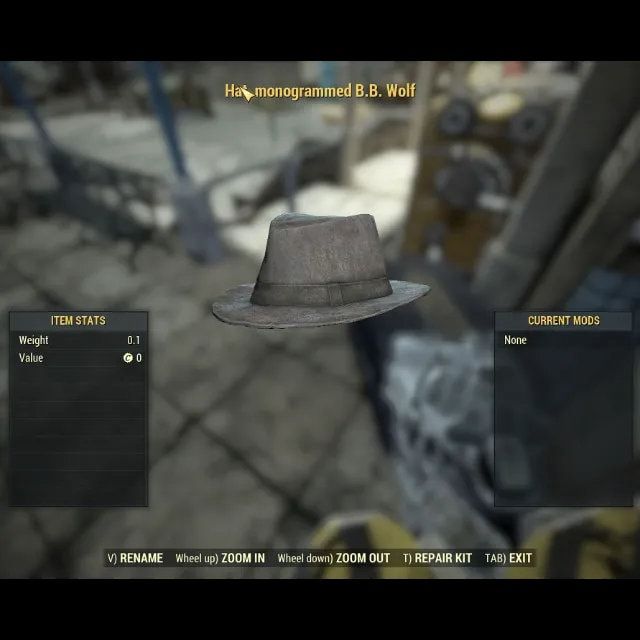Buy ⭐[PC] Hat, monogrammed B.B. in FALLOUT 76 Items - Offer #2510279766